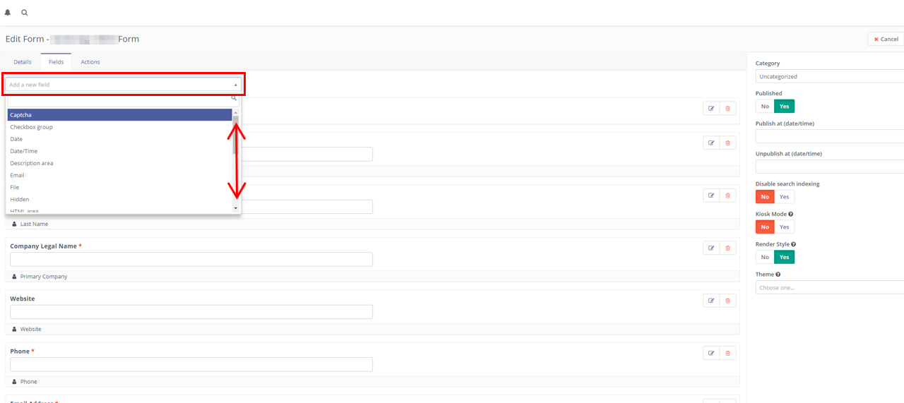 Application Form Design
